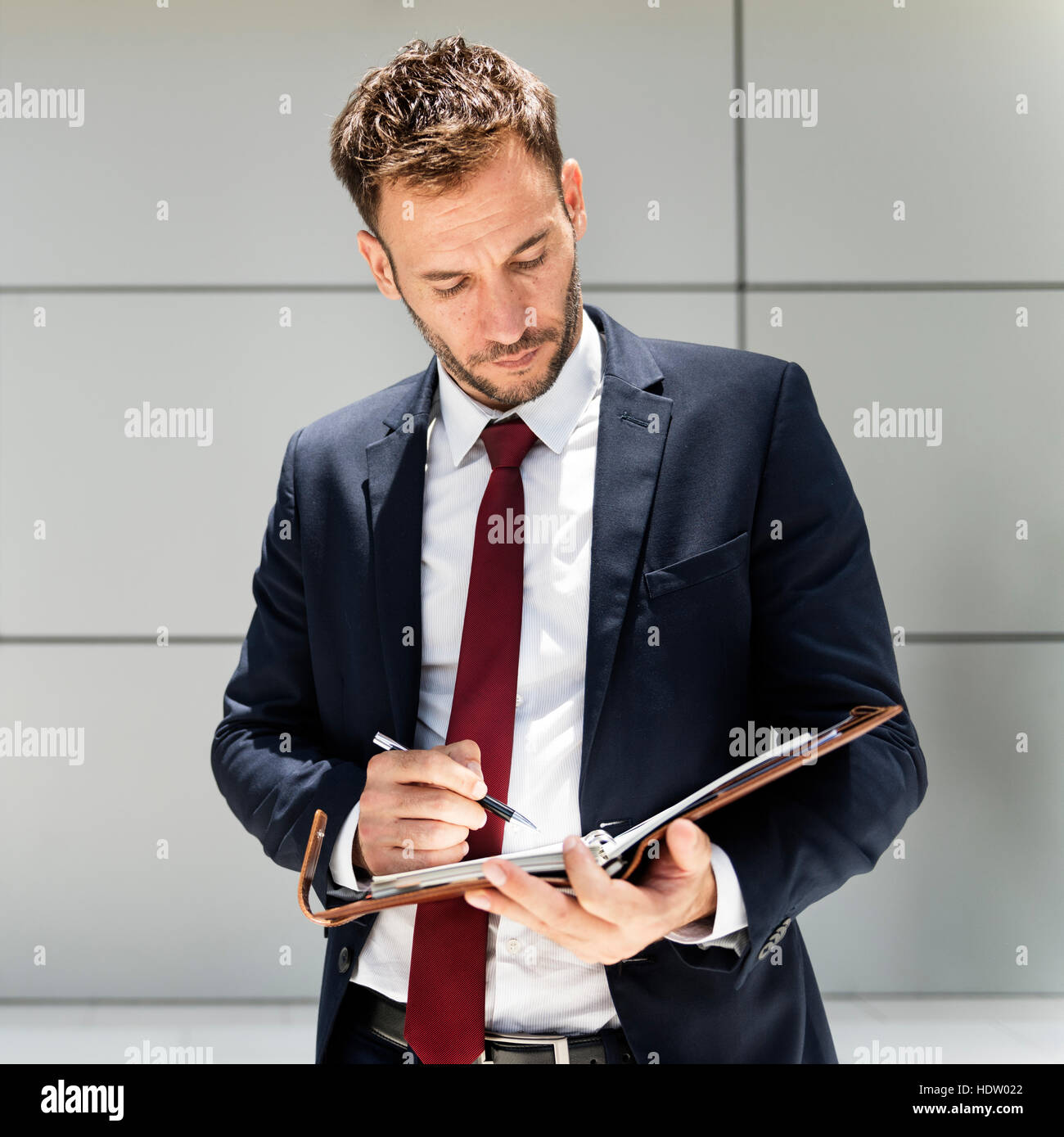 Businessman Professional Occupation Career Writing Report Concept Stock ...