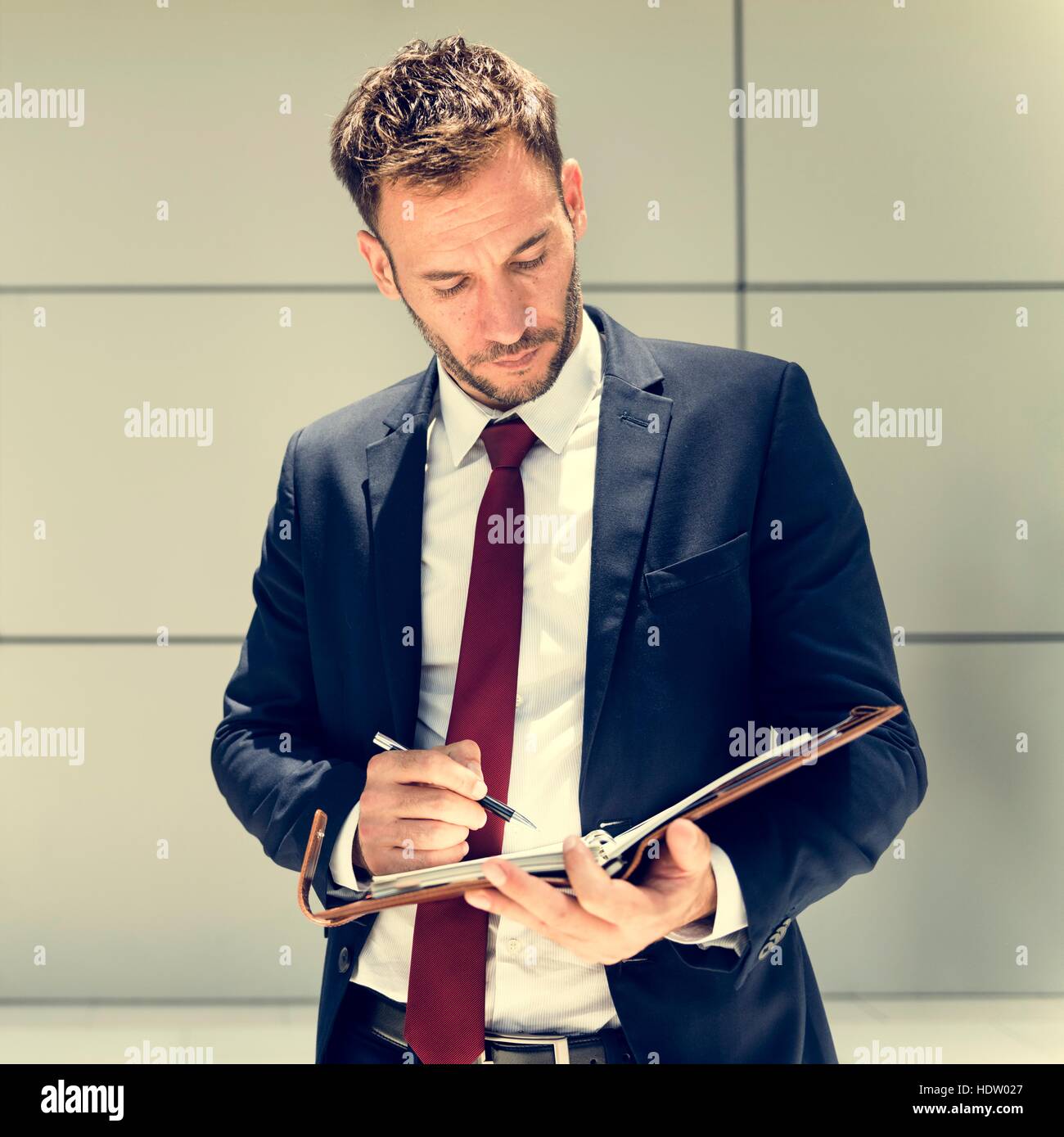 Businessman Professional Occupation Career Writing Report Concept Stock ...