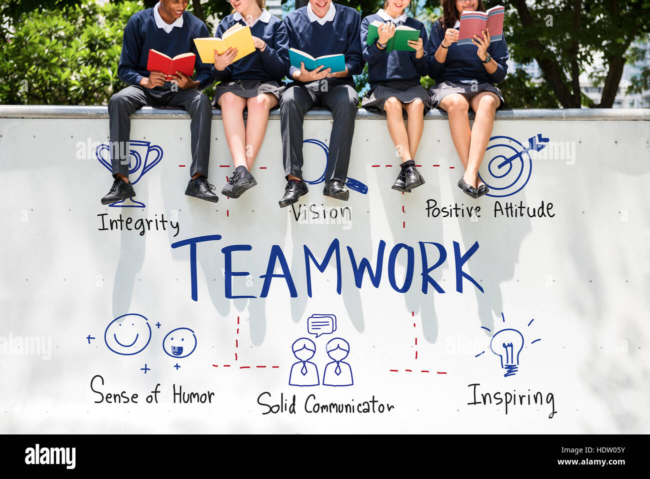 Teamwork Goals Ideas Creativity Concept Stock Photo - Alamy