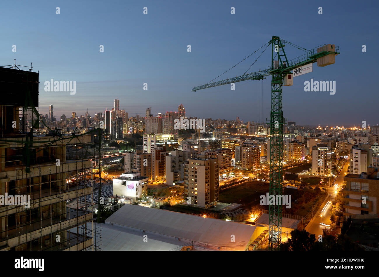A general view of the Downtown area of Beirut city. The Scottish ...