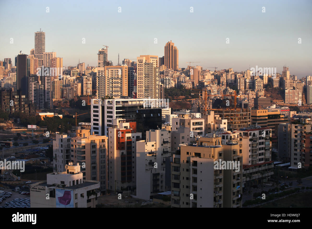 A general view of the Downtown area of Beirut city. The Scottish ...