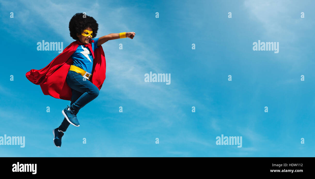 Little Boy Super Hero Concept Stock Photo - Alamy