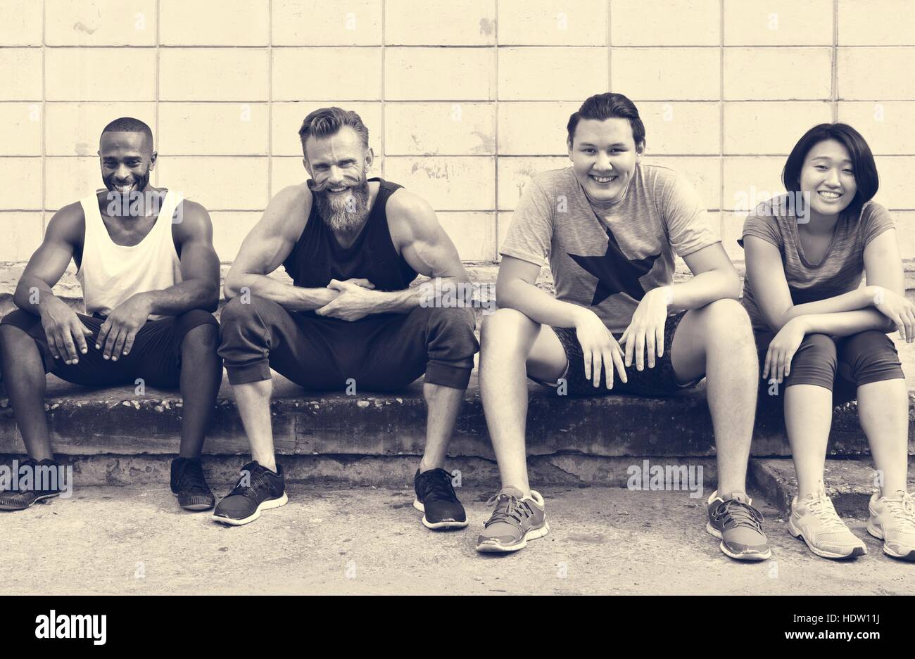 Active People Sport Workout Concept Stock Photo - Alamy