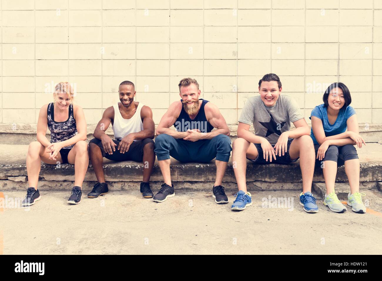 Active People Sport Workout Concept Stock Photo - Alamy