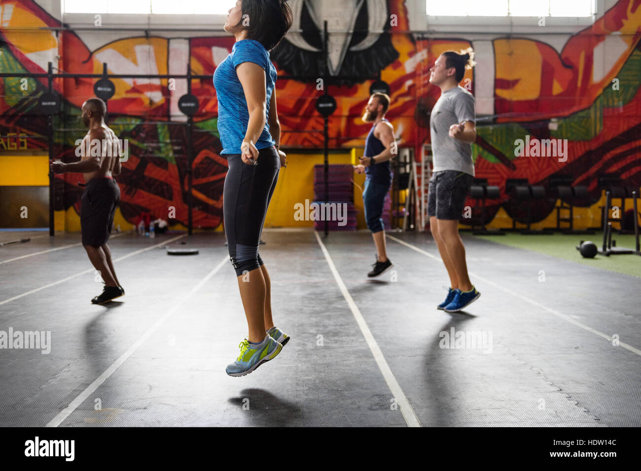 Active People Sport Workout Concept Stock Photo - Alamy