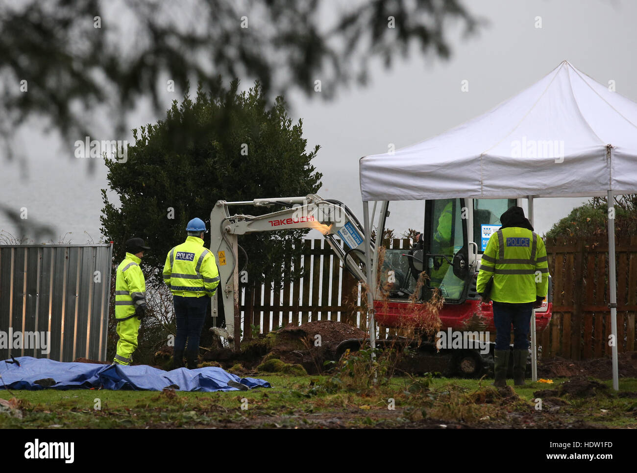 Police search a cottage and its grounds where Margaret Fleming lived in ...