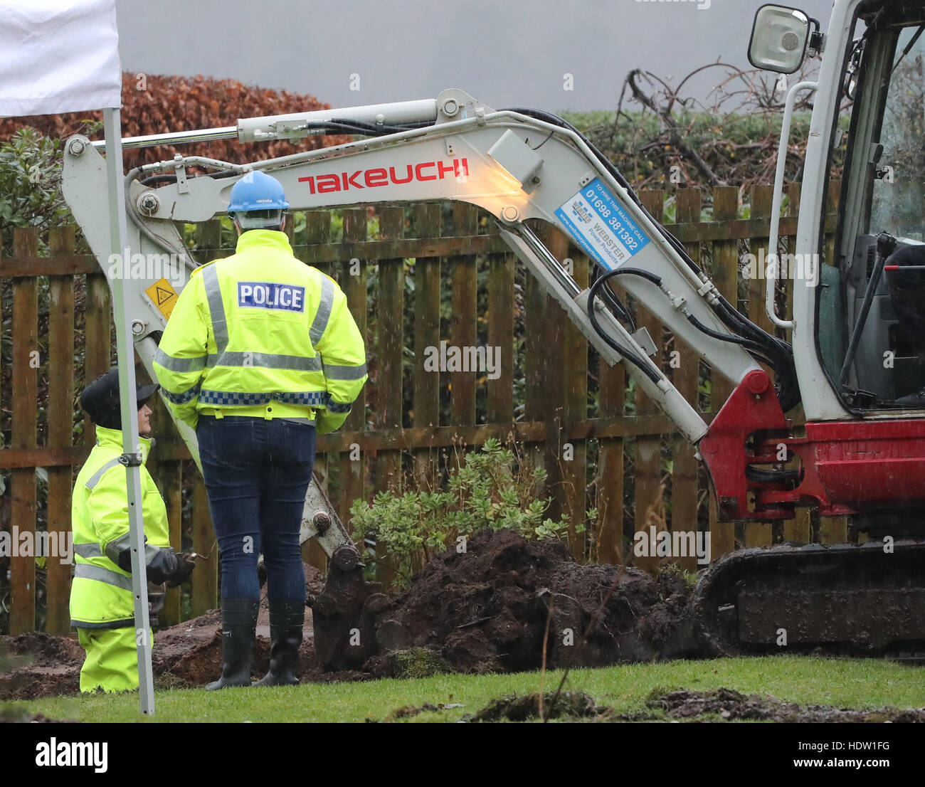 Police search a cottage and its grounds where Margaret Fleming lived in ...