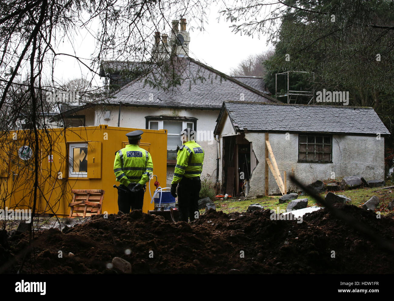 Police search a cottage and its grounds where Margaret Fleming lived in ...