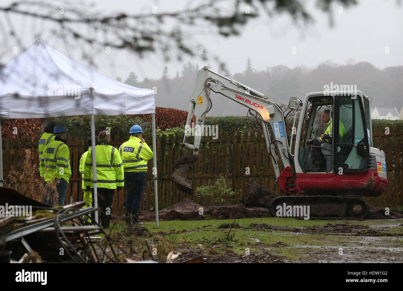 Police search a cottage and its grounds where Margaret Fleming lived in ...