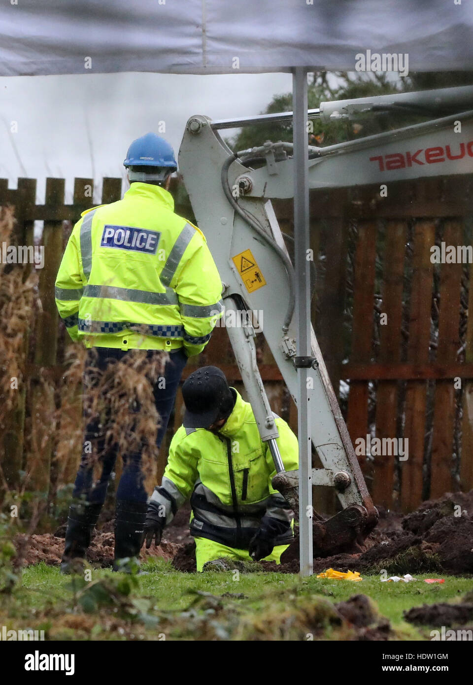 Police search a cottage and its grounds where Margaret Fleming lived in ...