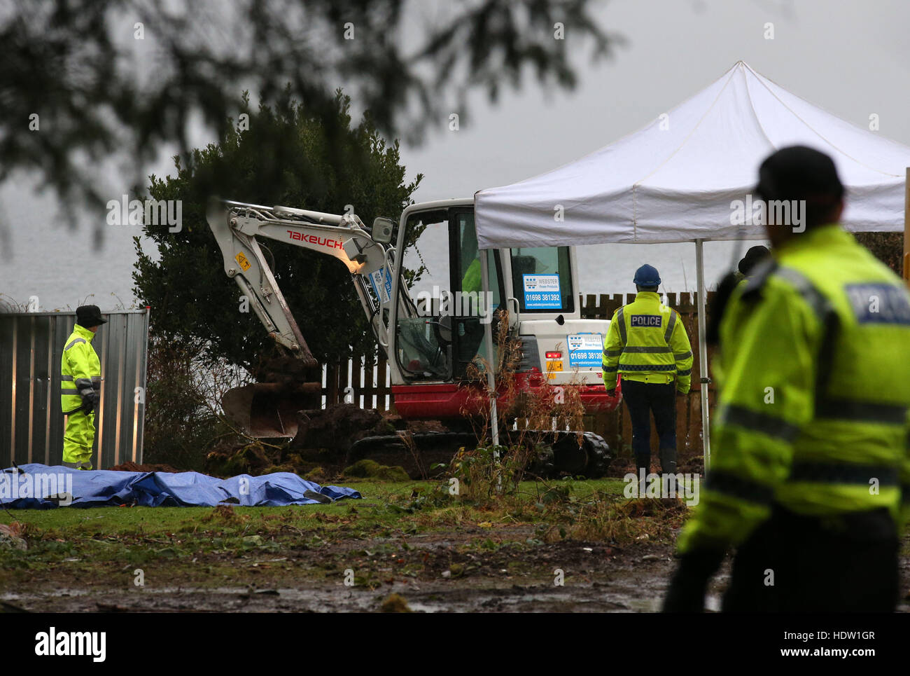 Police search a cottage and its grounds where Margaret Fleming lived in ...