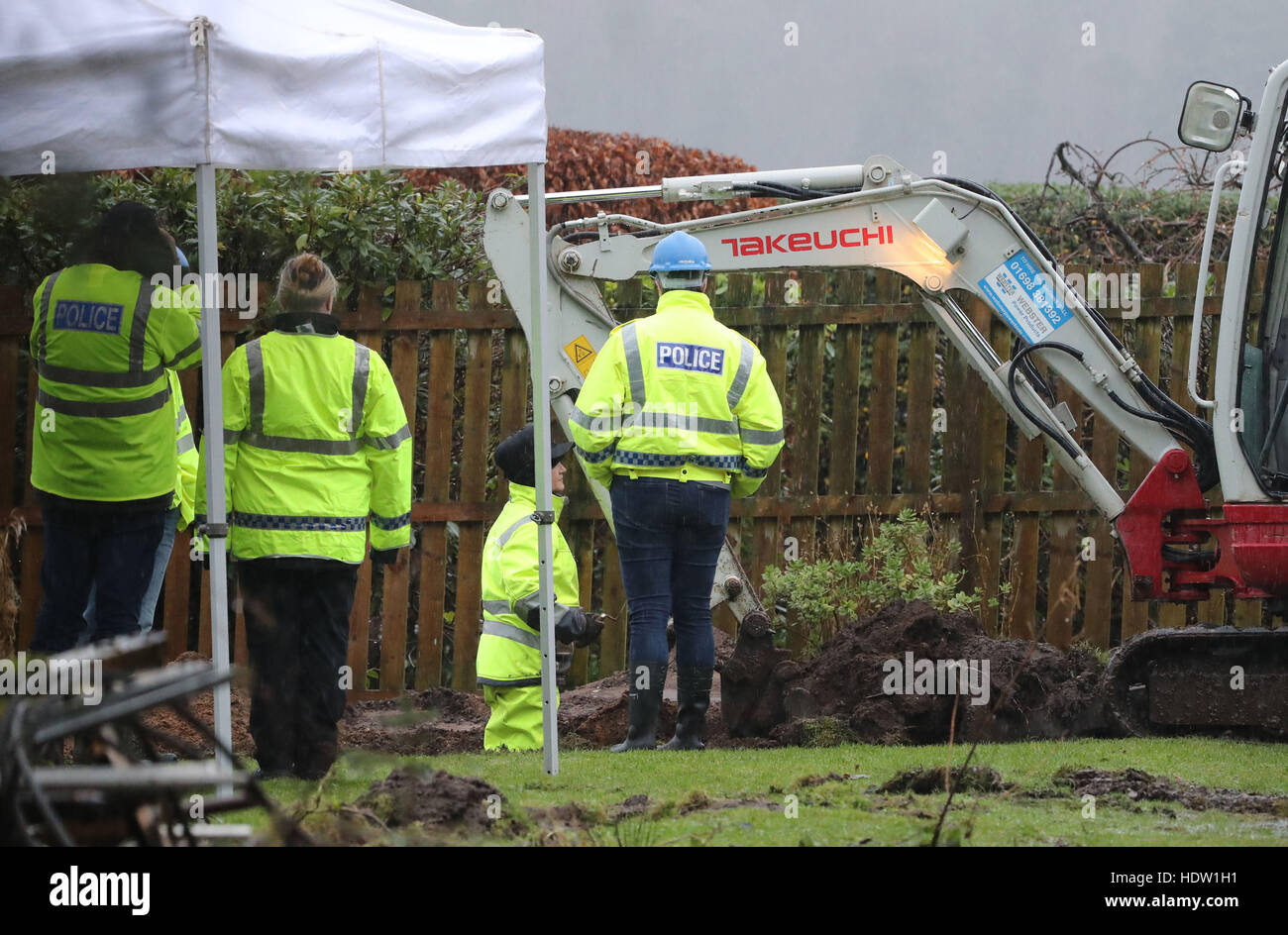 Police search a cottage and its grounds where Margaret Fleming lived in ...