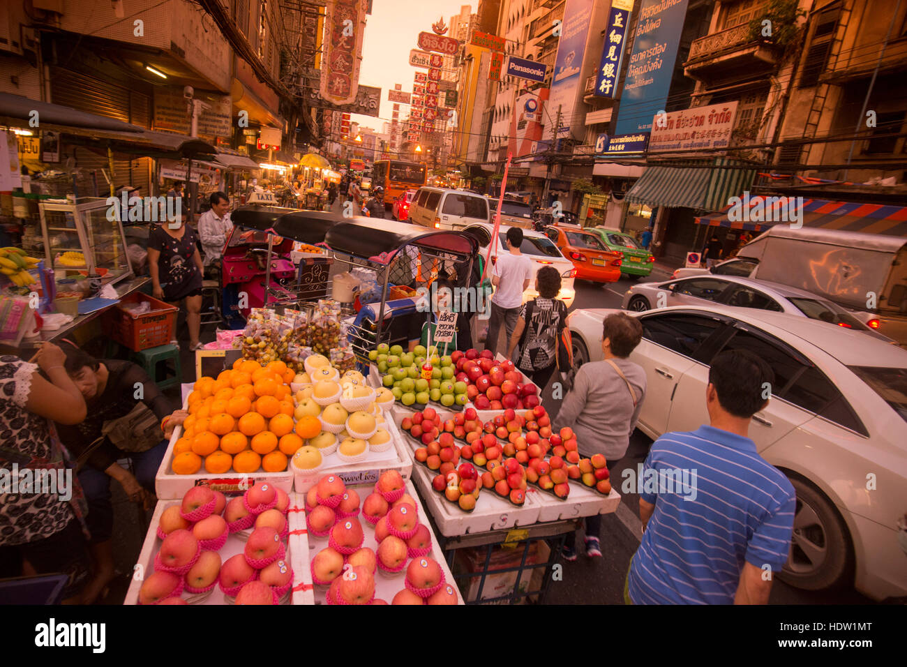 the Marketstreeti in the China Town in the city of Bangkok on 7. 12 ...