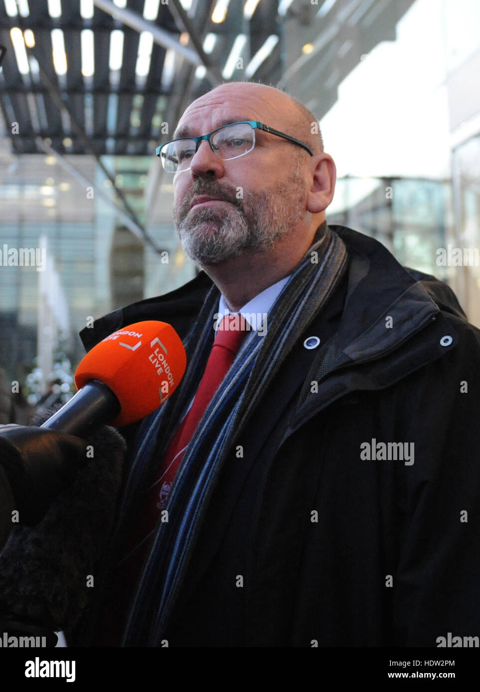 Aslef General Secretary Mick Whelan leaving the conciliation service ...