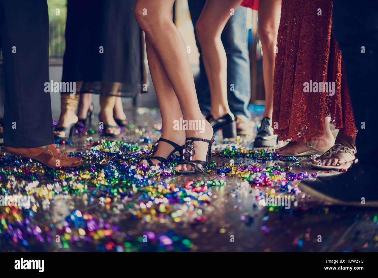 Human Leg Dance Hall Party Recreation Concept Stock Photo - Alamy