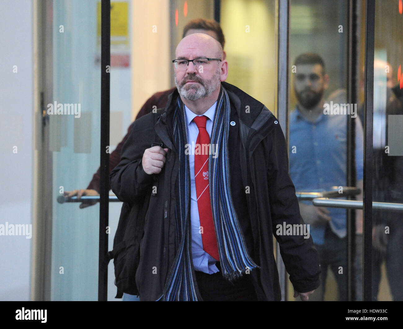 Aslef General Secretary Mick Whelan leaving the conciliation service ...