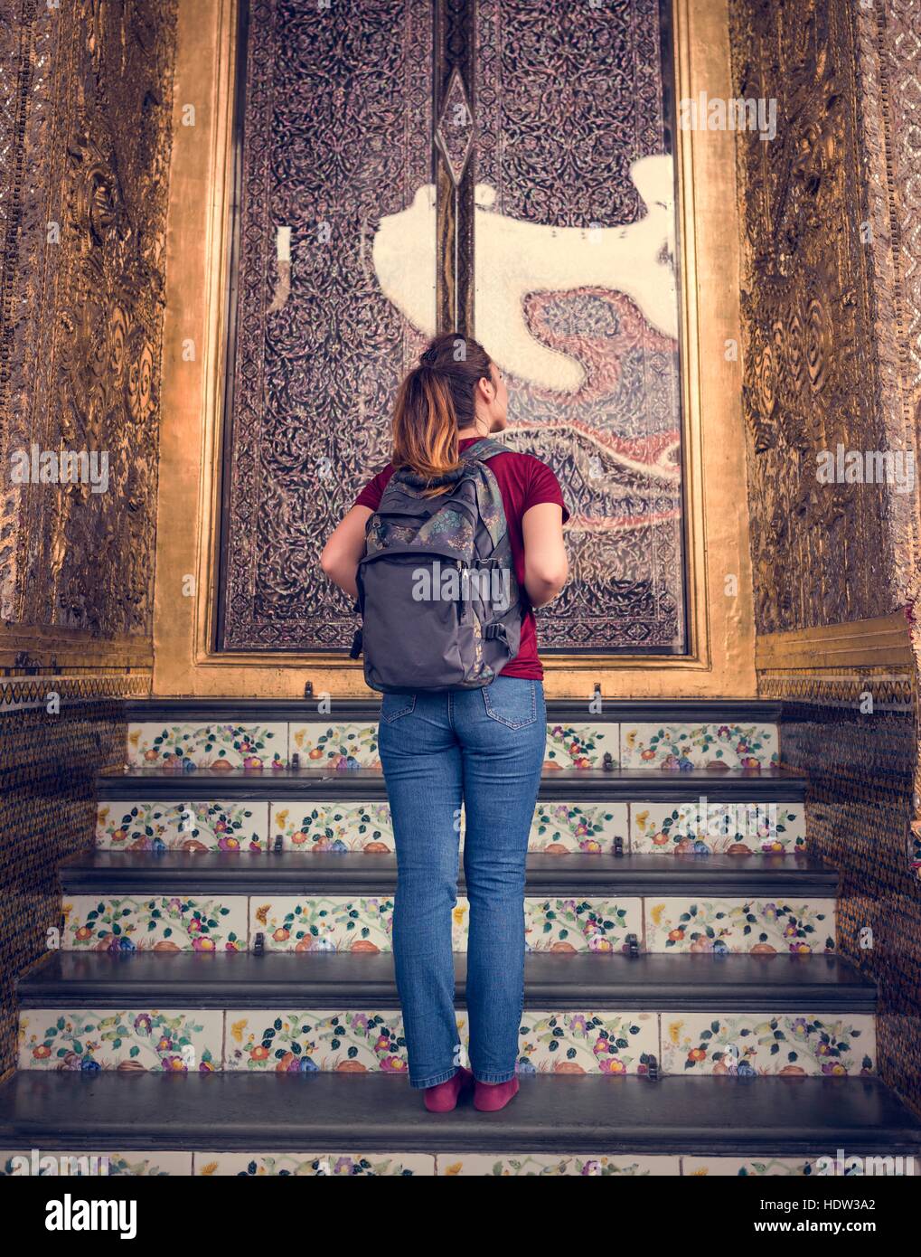 Woman Traveler Thailand Destination Culture Concept Stock Photo - Alamy