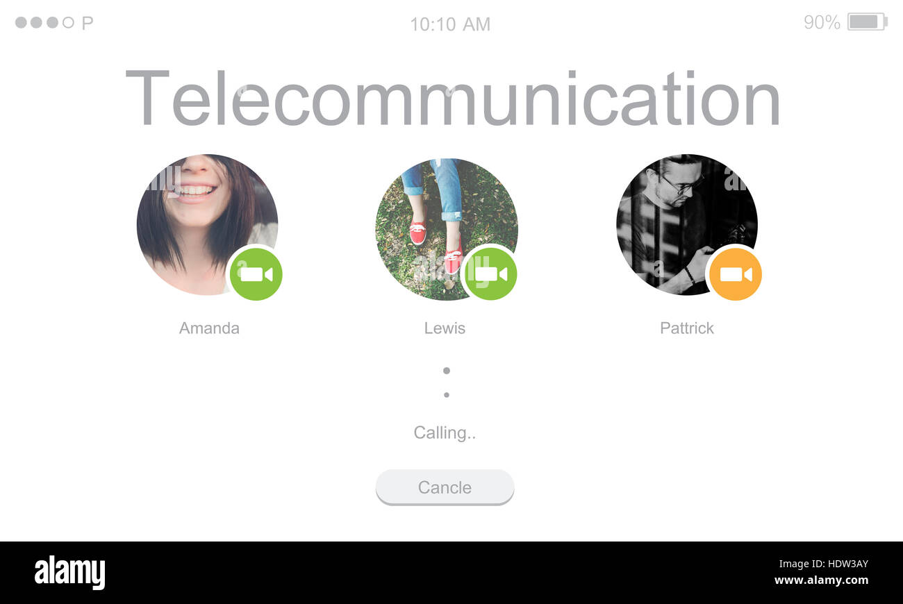 Conference Call Network Communication Concept Stock Photo - Alamy