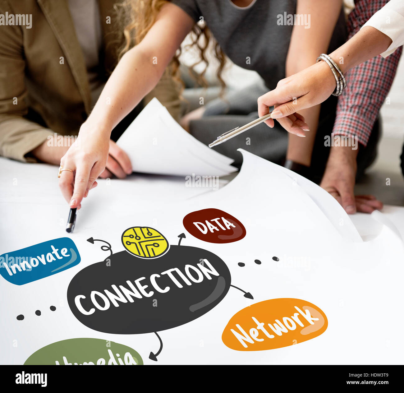 Internet Connection Word Diagram Concept Stock Photo - Alamy