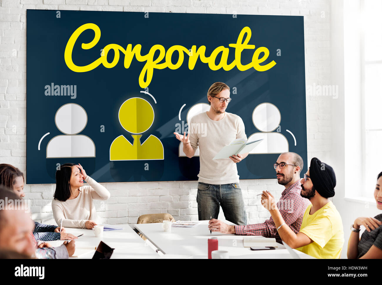 Partnership Corporate Team Leader Font Concept Stock Photo - Alamy