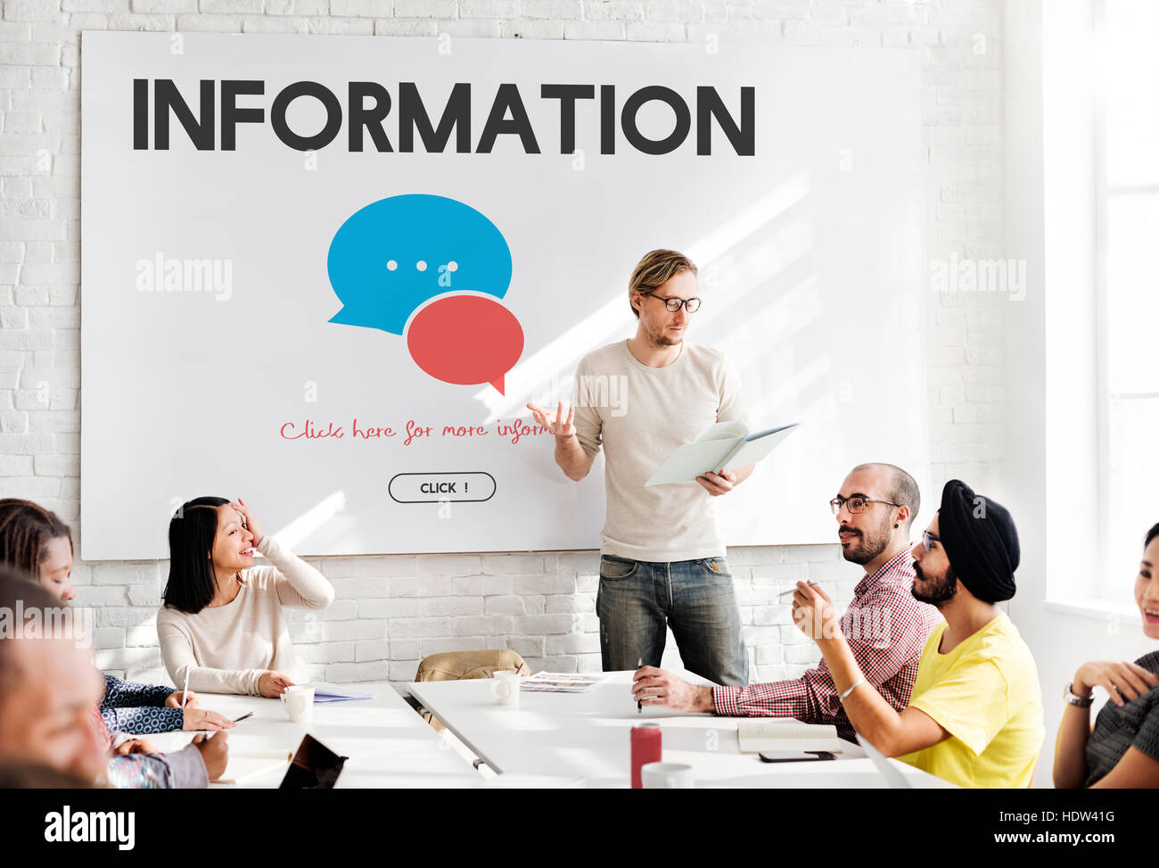 Contact Us Information Support Concept Stock Photo - Alamy