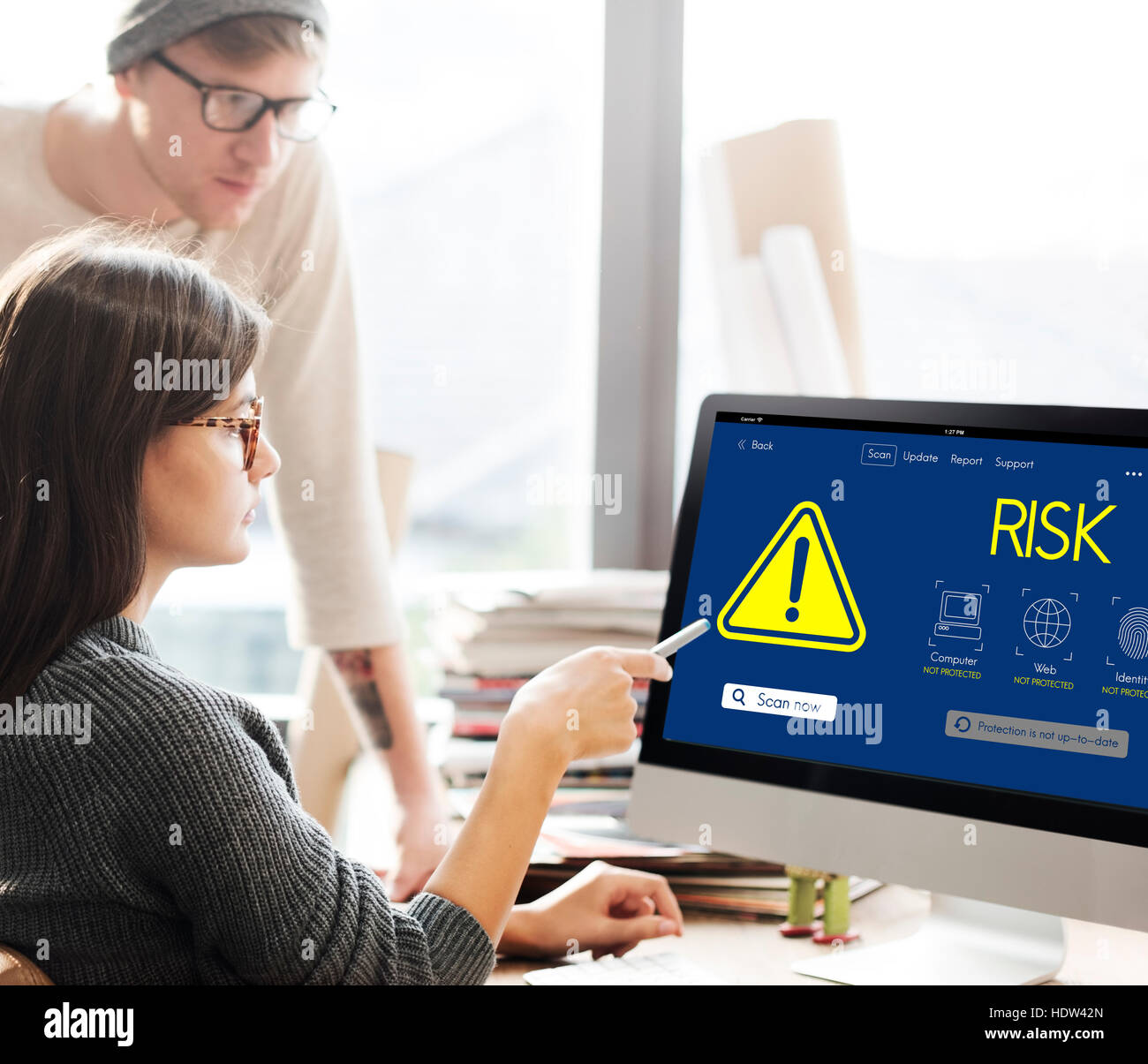 Risk Caution Danger Attention Concept Stock Photo - Alamy