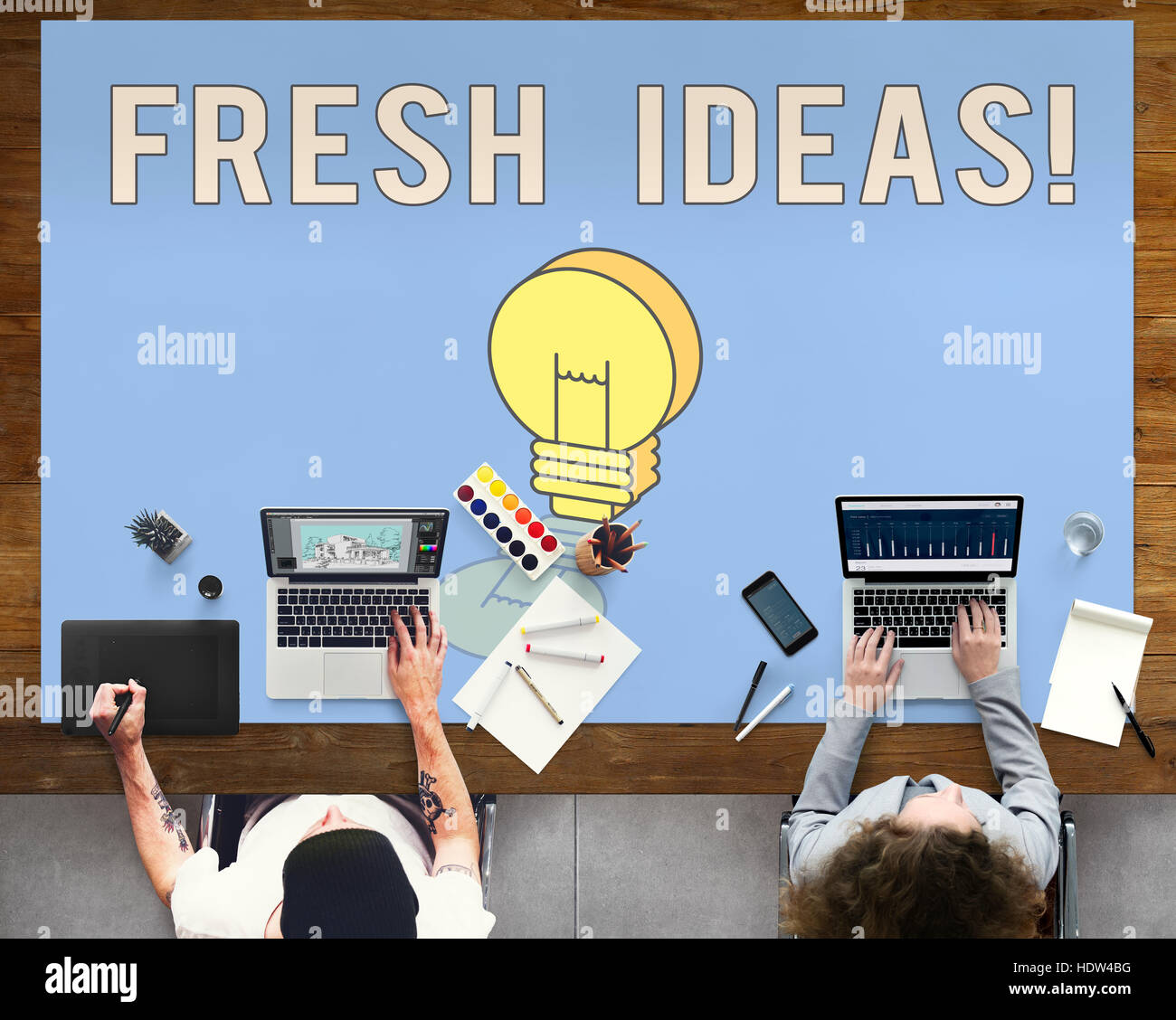 Inspire Fresh Ideas Creativity Concept Stock Photo - Alamy