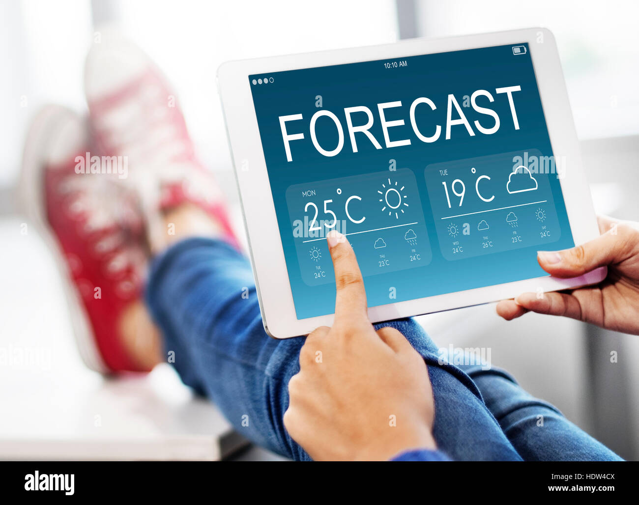 Forecast Weather Climate Temperature Concept Stock Photo - Alamy