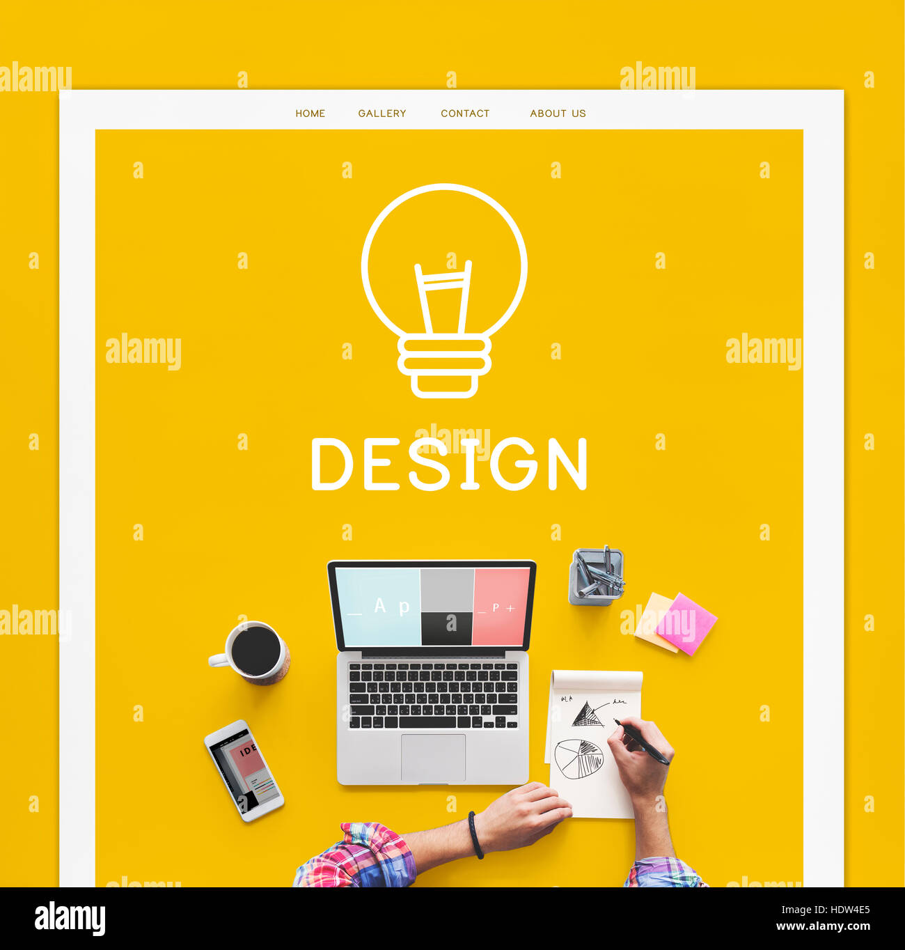 Ideas Creation Design Inspiration Vision Concept Stock Photo - Alamy