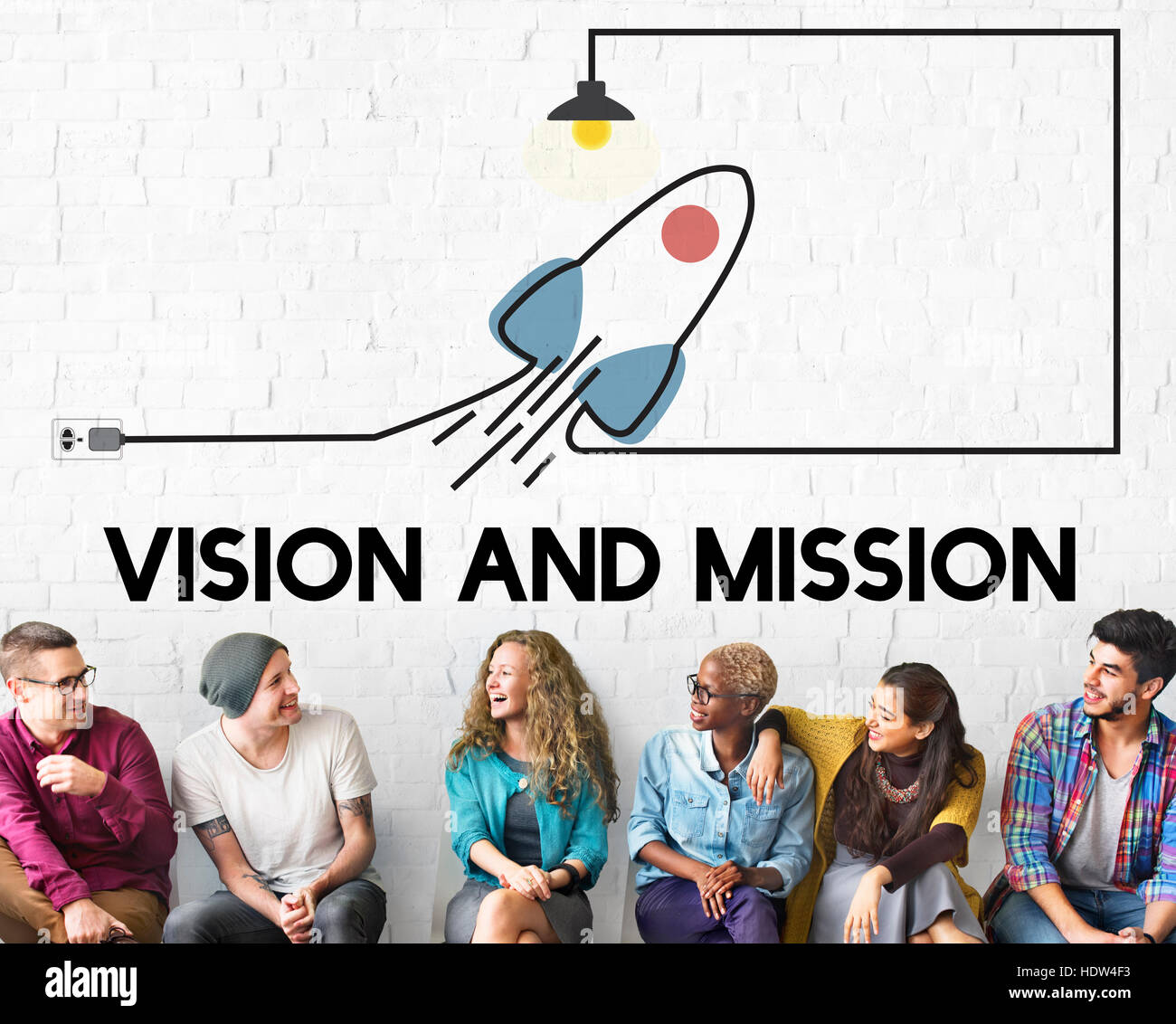 Vision Mission Planning Business Strategy Plan Concept Stock Photo - Alamy