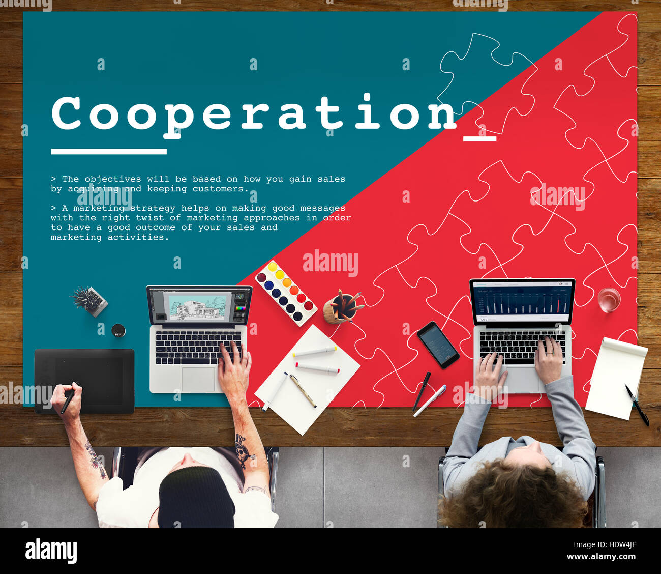 Team Work Collaboration Cooperation Concept Stock Photo - Alamy