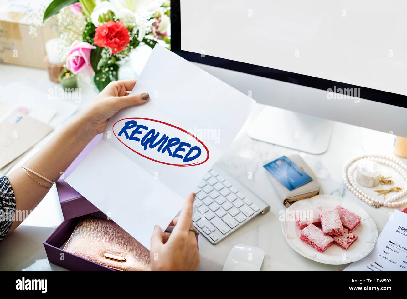 Required Choice Demand Request Order Concept Stock Photo - Alamy