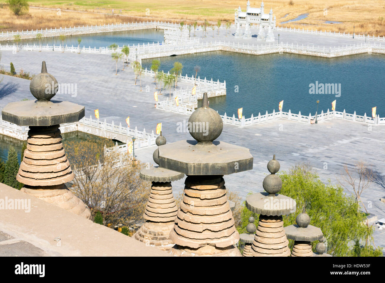 108 Pagodas, Wuzhong, Ningxia, China Stock Photo - Alamy