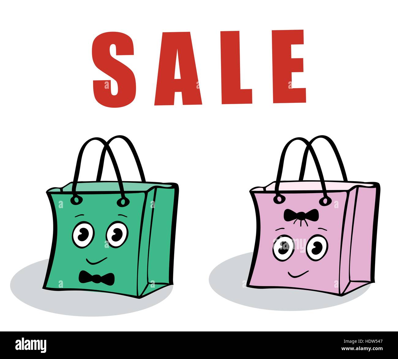 Funny love gift box package sale. Illustrator vector Stock Vector Image ...