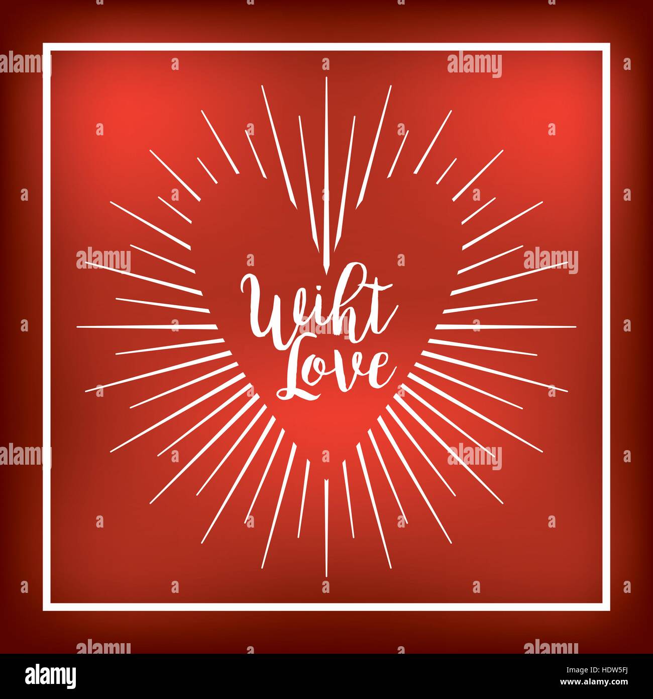 with love card with heart icon. colorful design. vector illustration ...