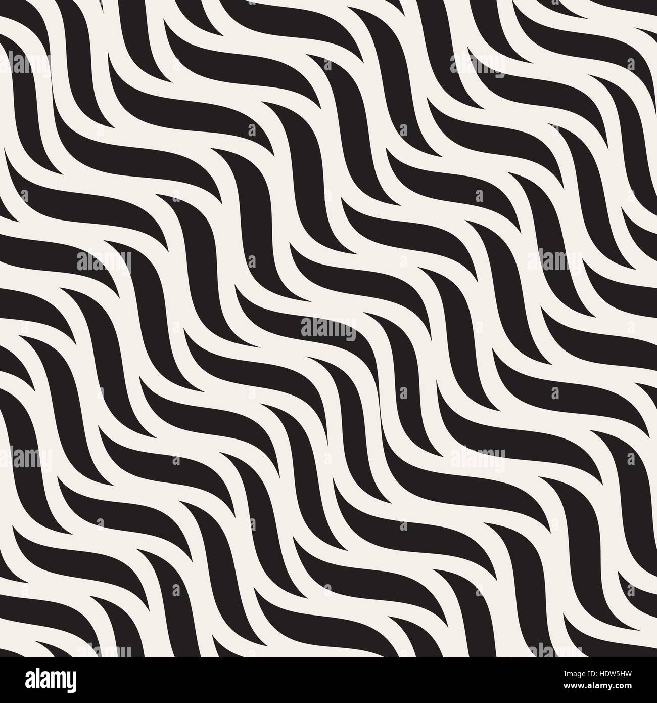 Vector Seamless Diagonal Wavy Zigzag Lines Pattern Stock Vector Image ...