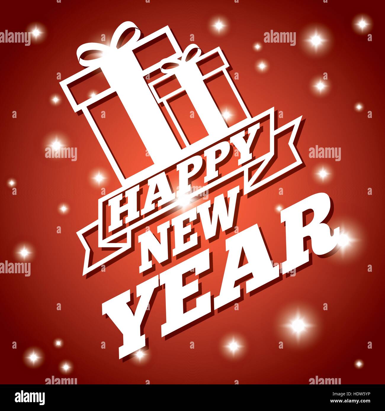 happy new year 2017 poster vector illustration design Stock Vector ...