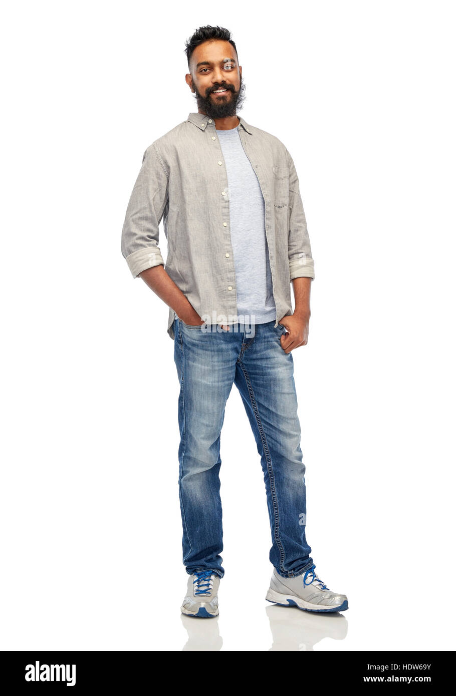 Happy smiling indian man hi-res stock photography and images - Alamy