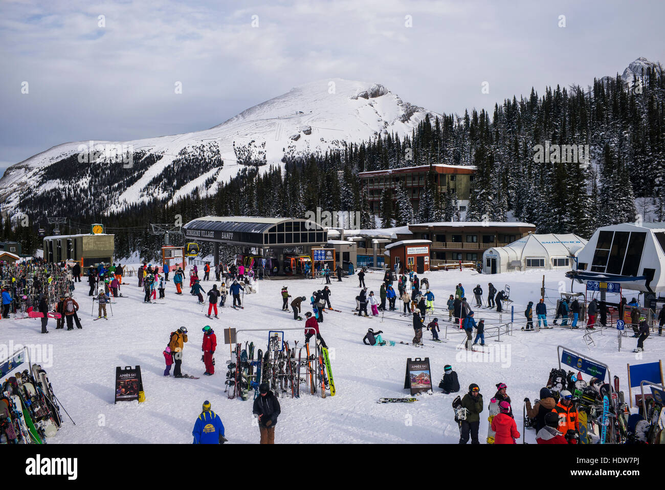 Sunshine Village ski resort, Banff National Park; Banff, Alberta ...