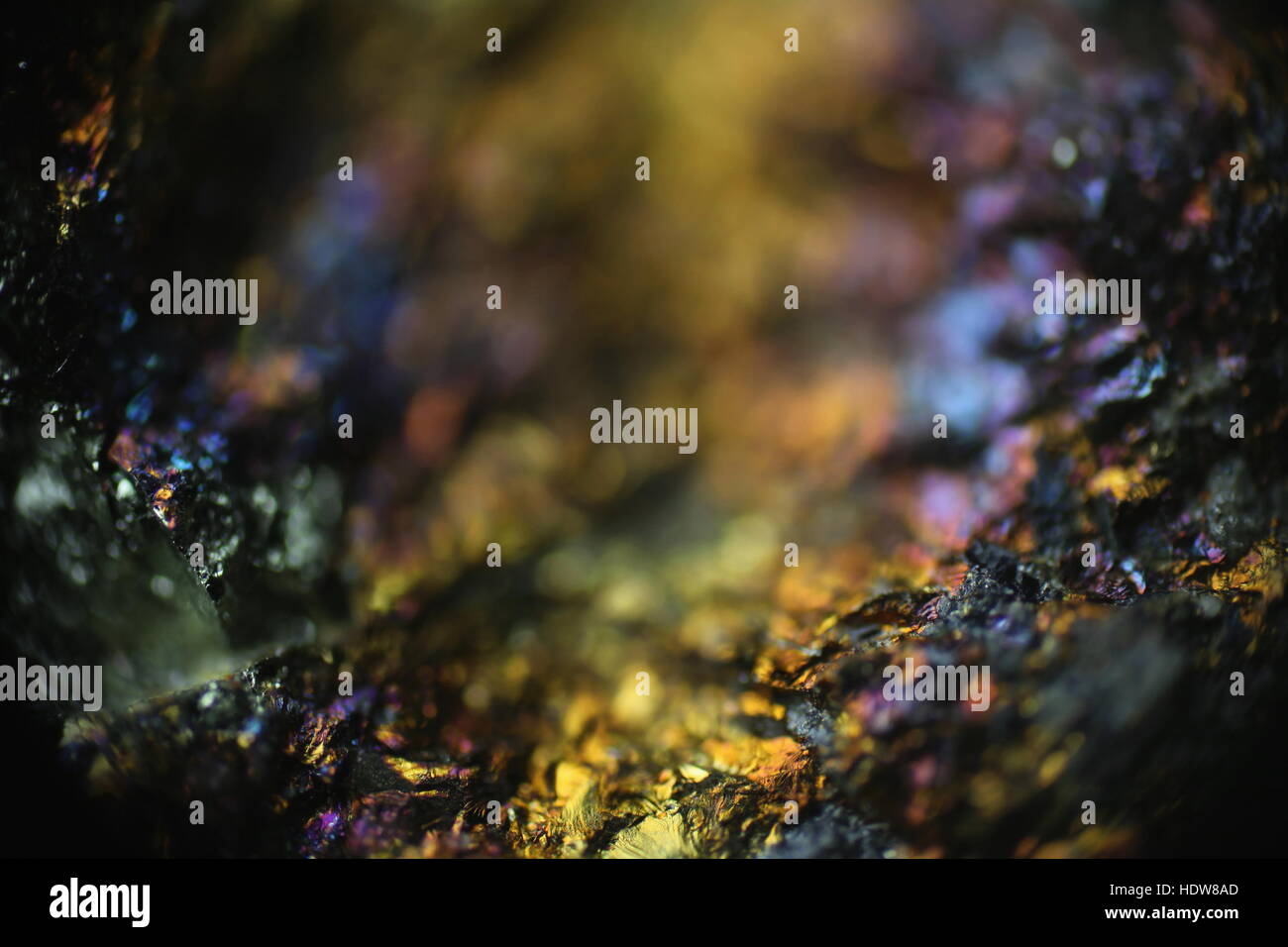 Microscope image of colorful copper ore Stock Photo - Alamy