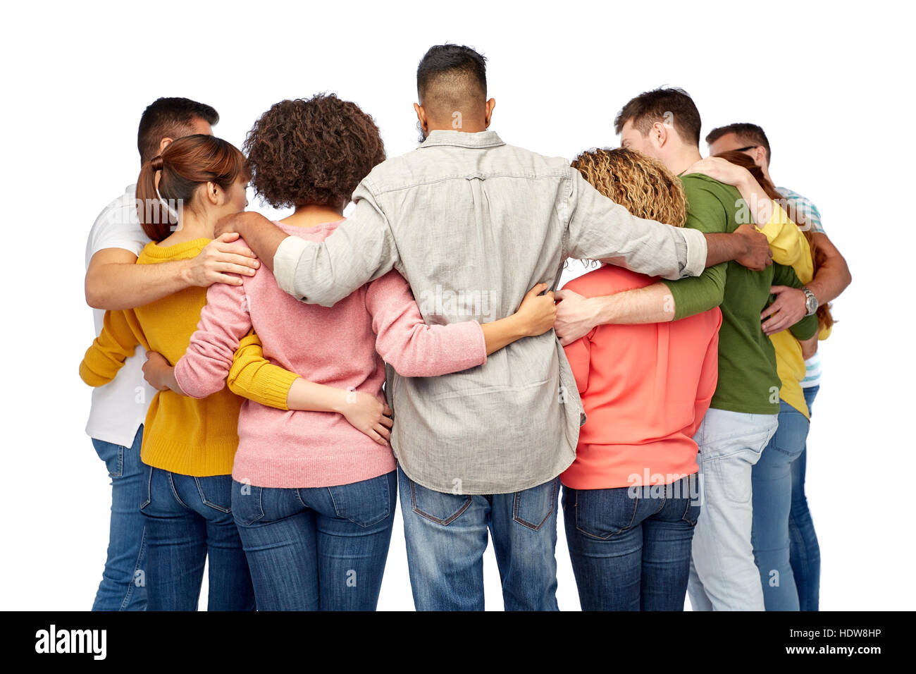 international group of happy smiling people Stock Photo - Alamy