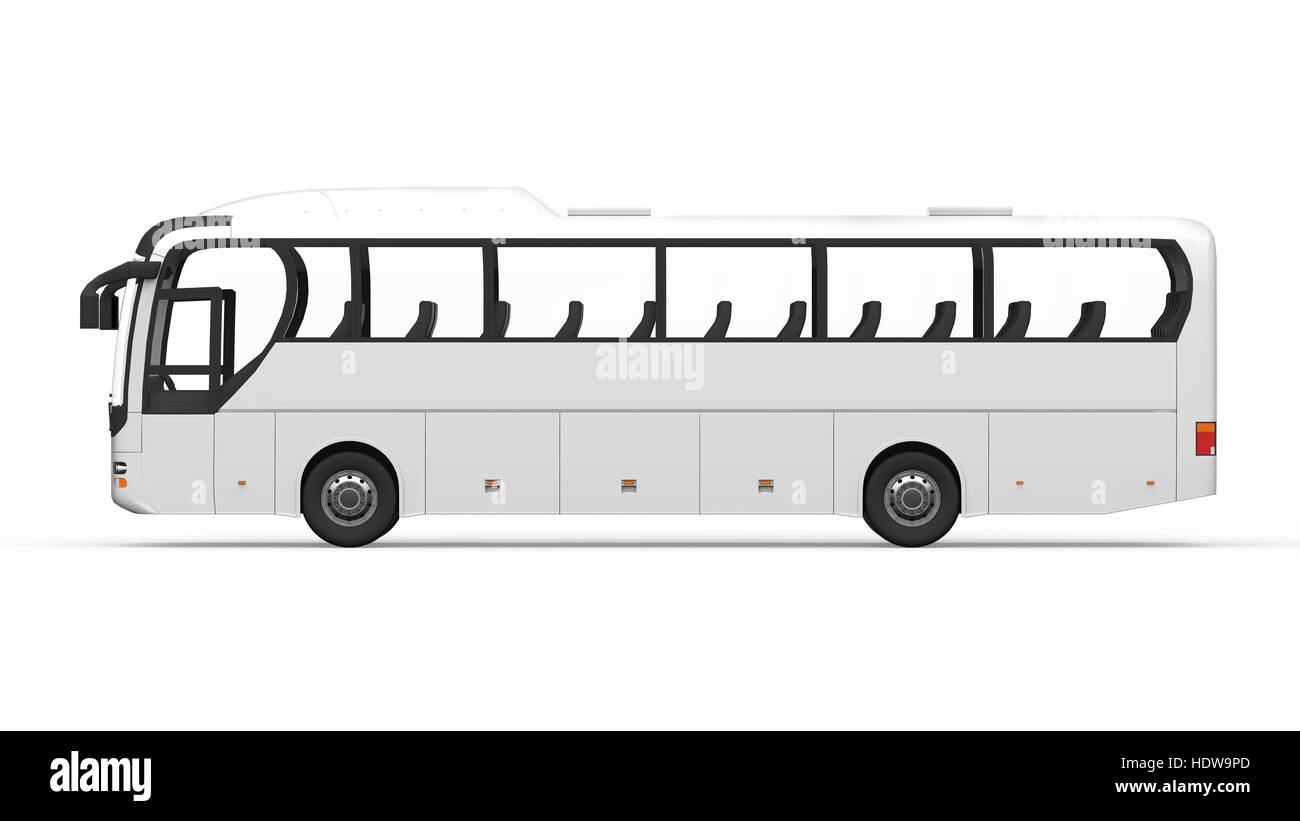 Big white coach tour hi-res stock photography and images - Alamy