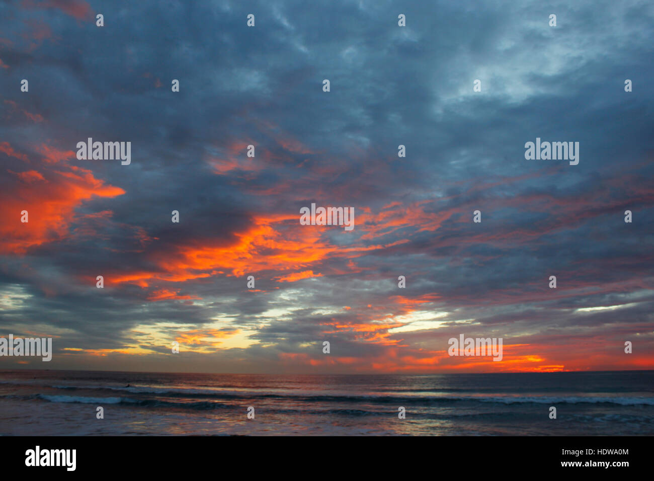 Stunning ocean sunset Stock Photo - Alamy