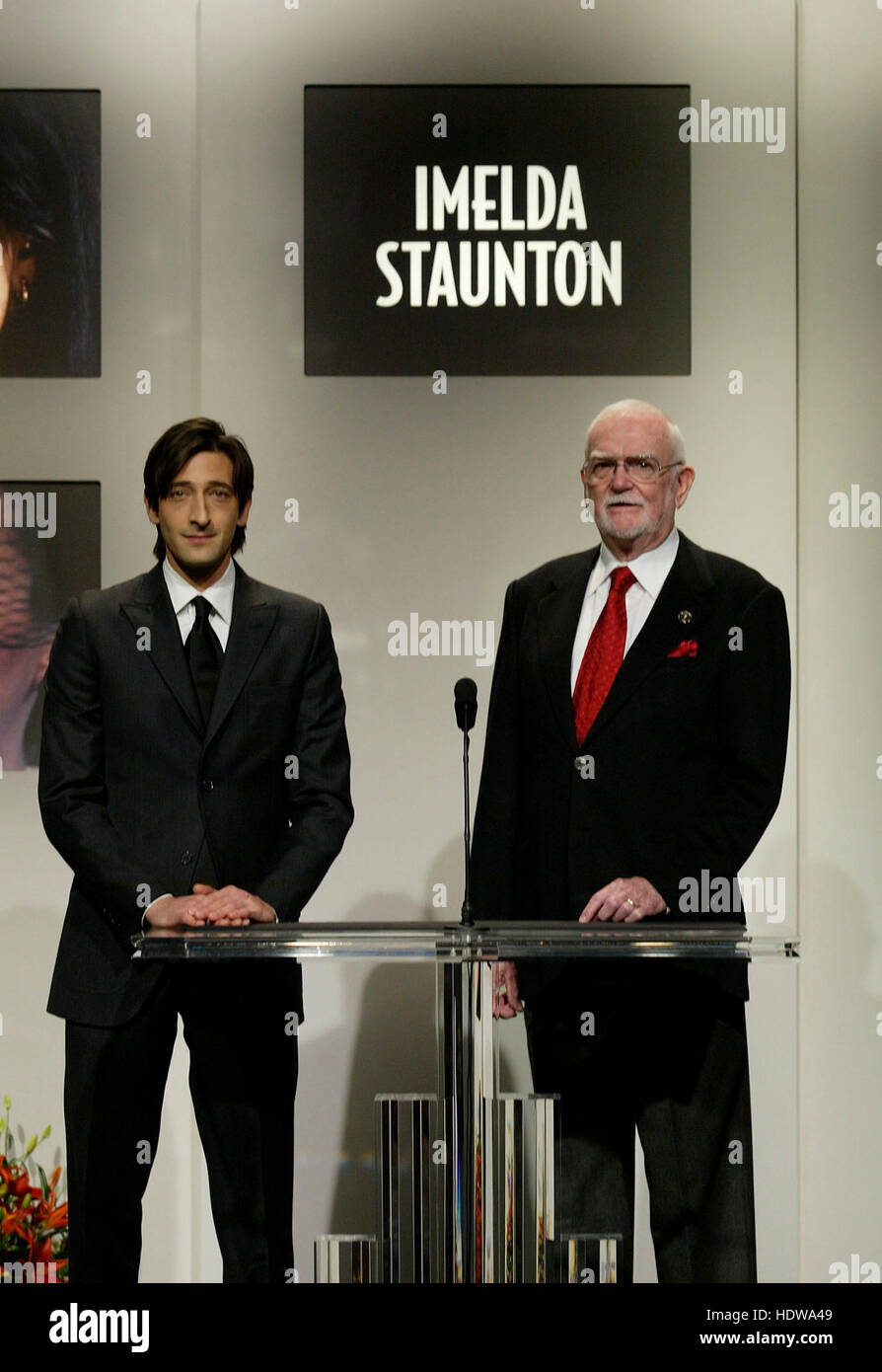 Actor Adrien Brody, left, and Academy of Motion Pictures Arts and ...
