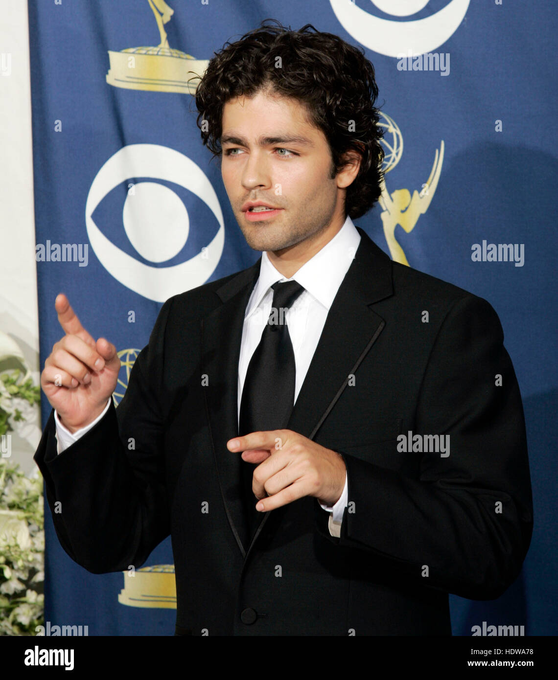 Adam Grenier at the 57th Annual Emmy Awards at the Shrine Auditorium in ...