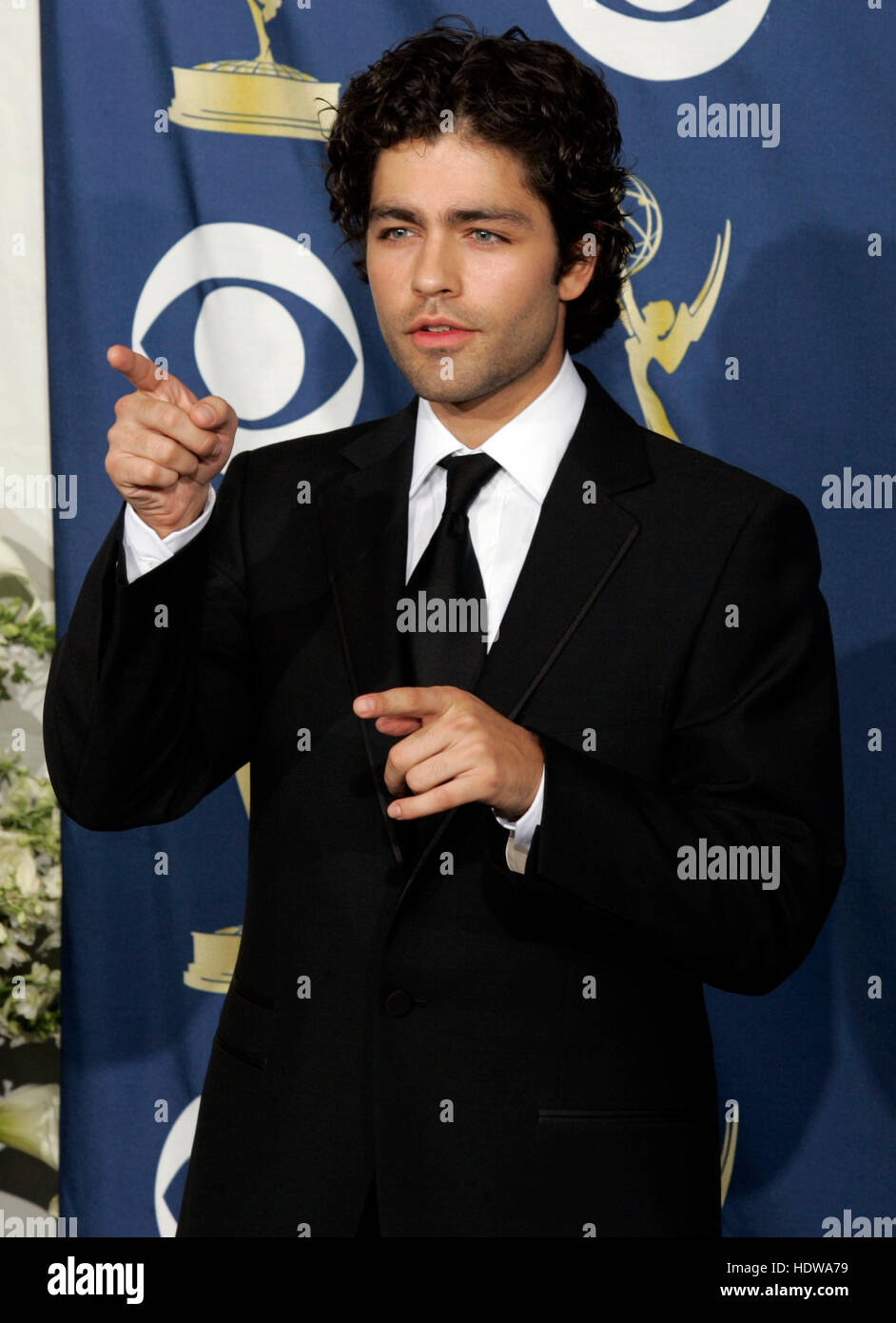Adam Grenier at the 57th Annual Emmy Awards at the Shrine Auditorium in ...