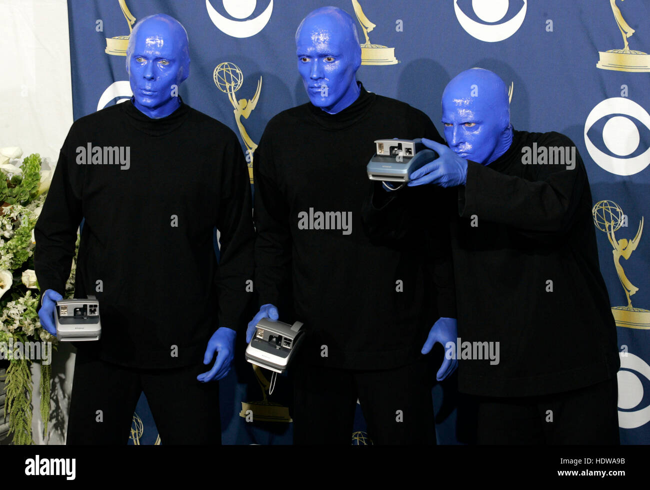 The Blue Man Group at the 57th Annual Emmy Awards at the Shrine ...