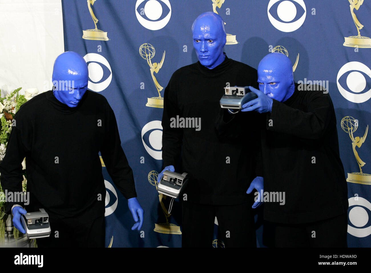 The Blue Man Group at the 57th Annual Emmy Awards at the Shrine ...