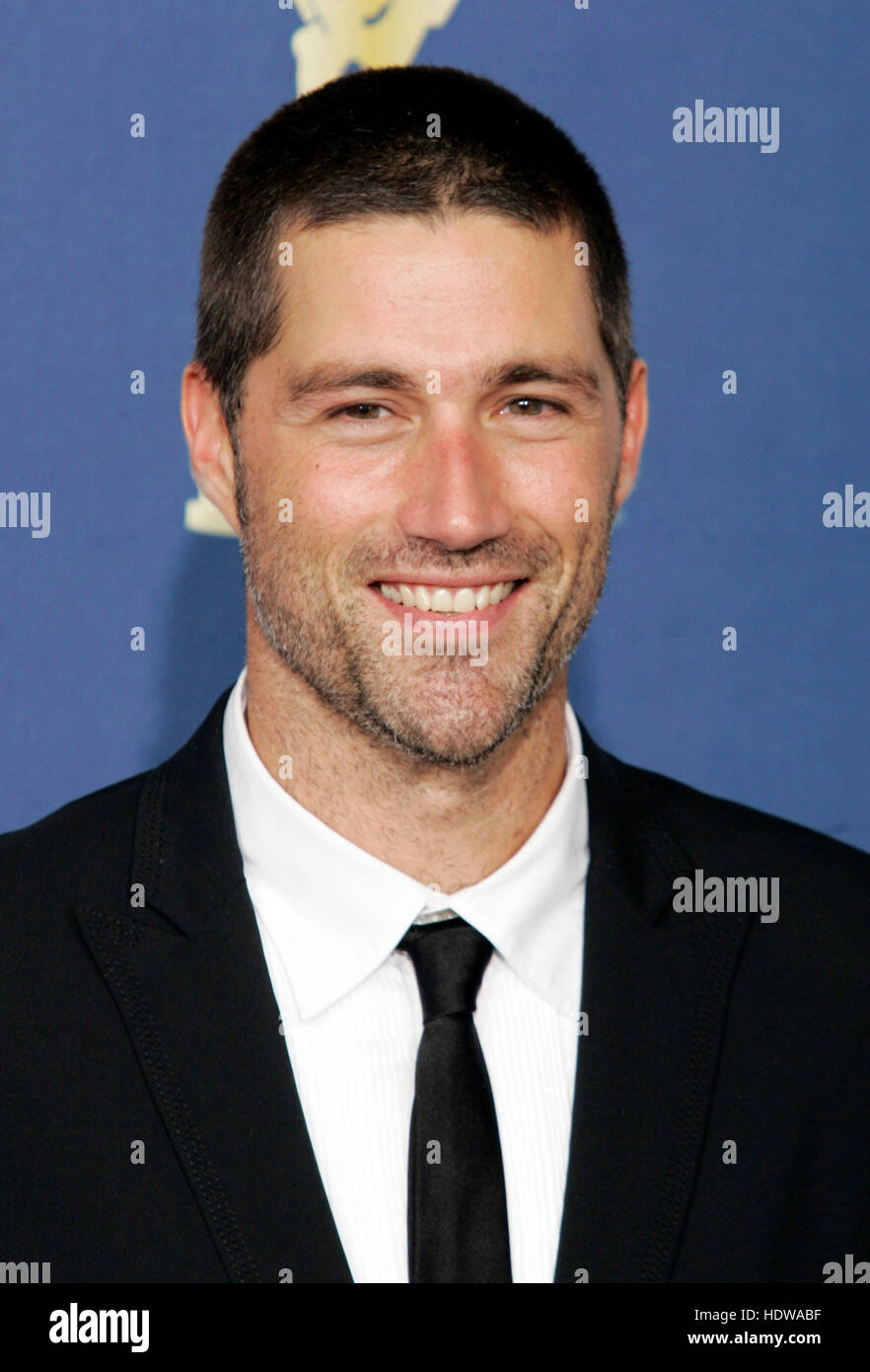 Matthew Fox at the 57th Annual Emmy Awards at the Shrine Auditorium in ...