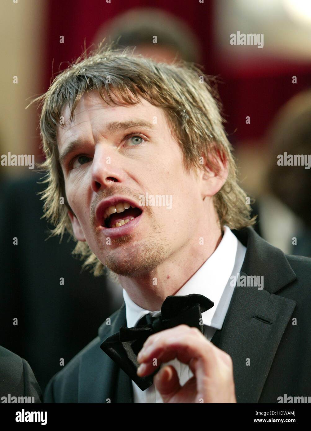 Ethan Hawke arrives at the 77th Annual Academy Awards in Los Angeles on ...